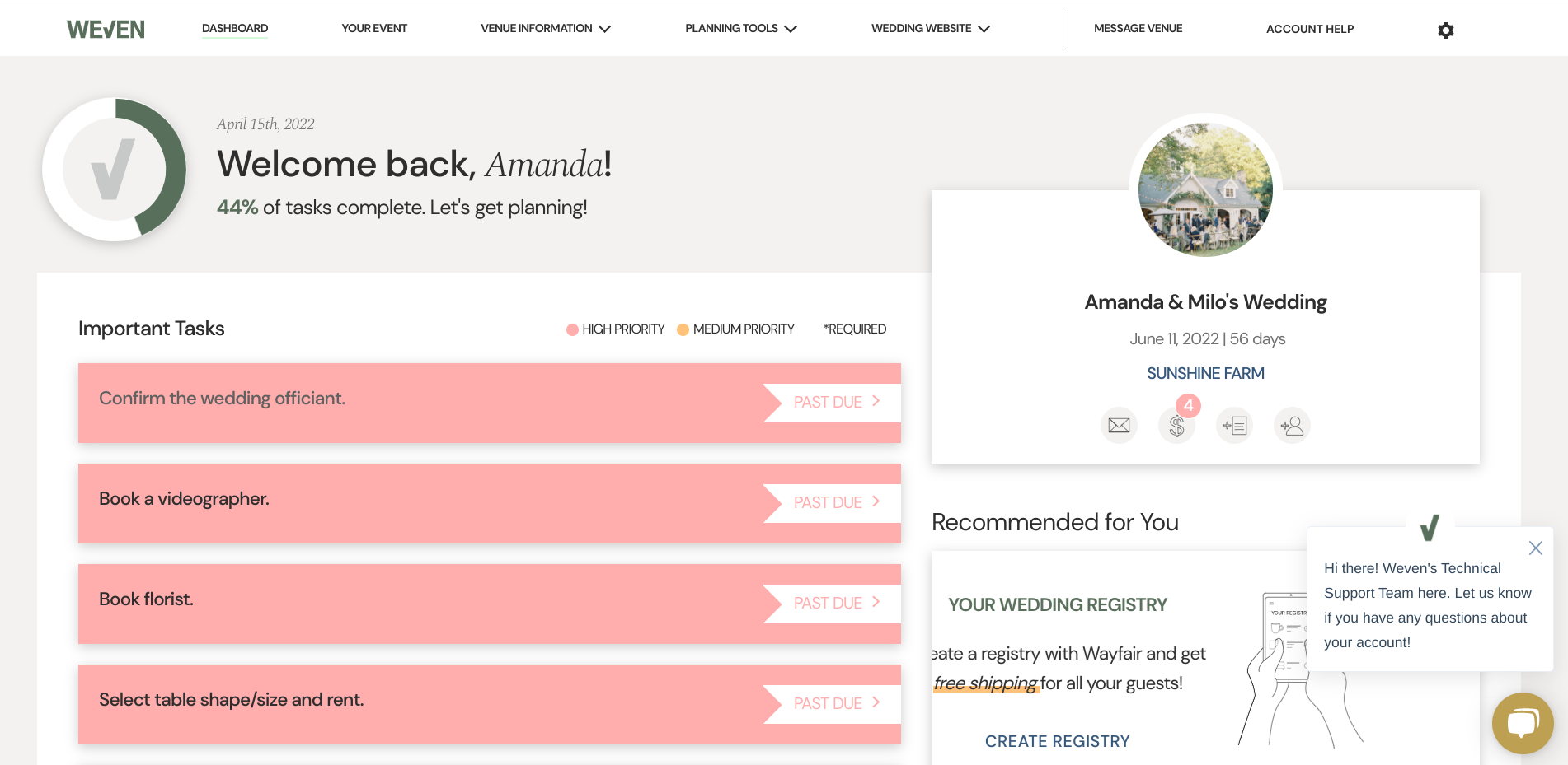 How To Use WEVEN Wedding Venue CRM Demo ⋆ Wedding Venue Owners